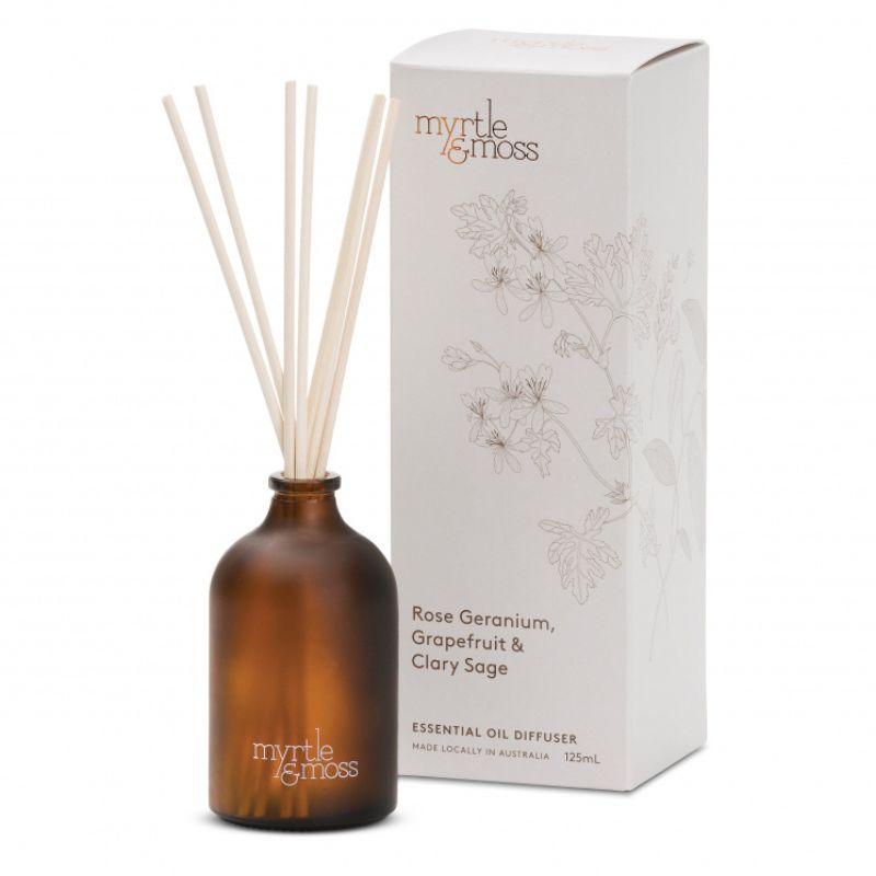 Essential Oil Diffuser - Rose Geranium, Grapefruit | Zebra Finch Style